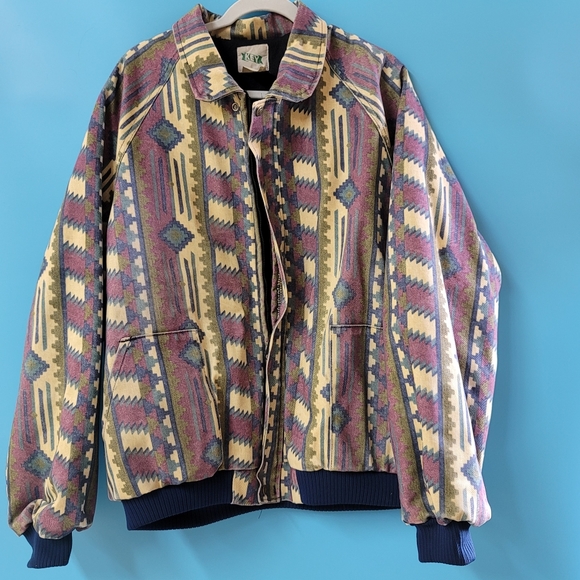 Vintage | Jackets & Coats | Vintage Southwestern Aztec Jean Jacket ...
